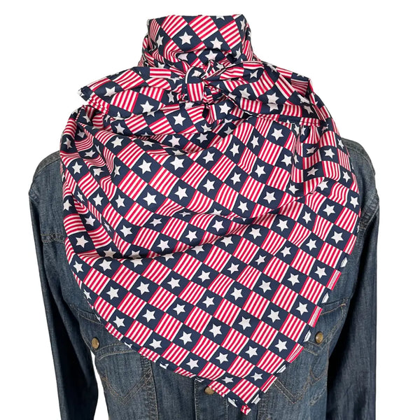 Cowboy Cotton Bandana 36" (Patriot) - Cowtown Wild Rags