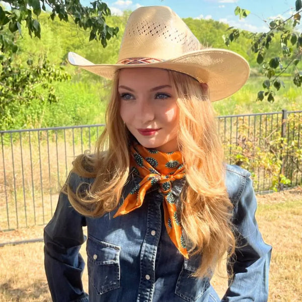 Turquoise and Sienna - Southwestern Elegance - Cowtown Wild Rags